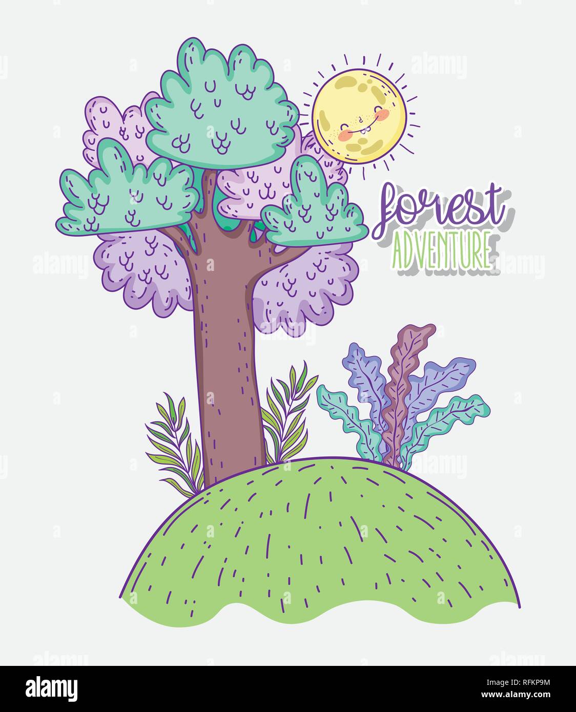 Plants in paradise Stock Vector Images - Alamy