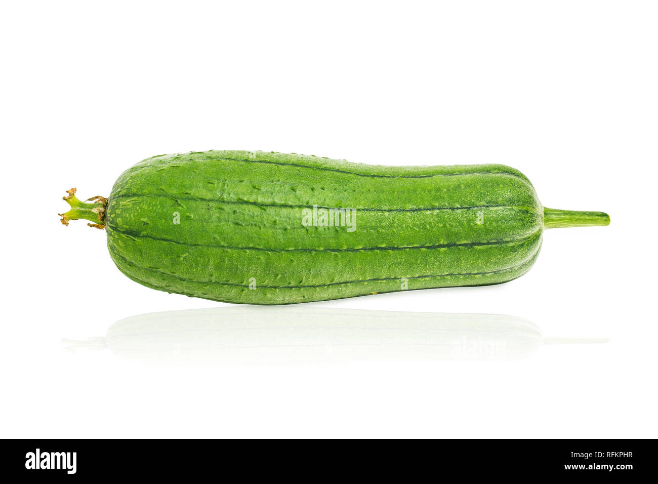 fresh loofah on the white background Stock Photo - Alamy