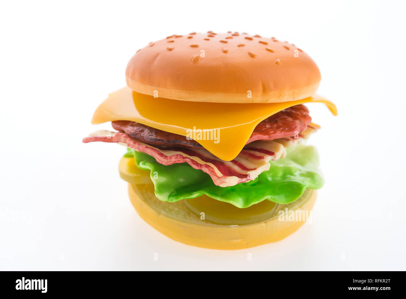 hamburger isolated on white background Stock Photo - Alamy