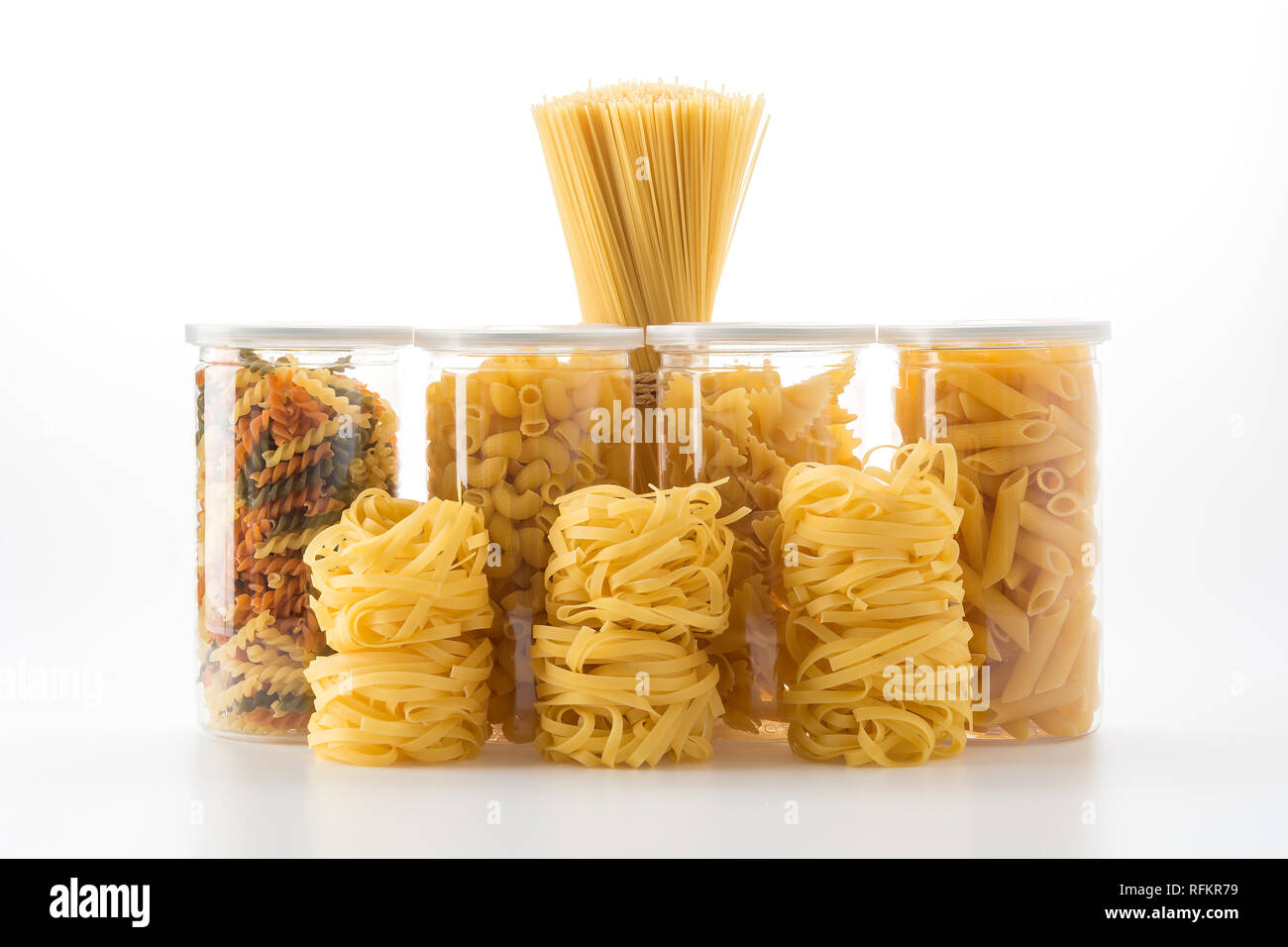 Italian spaghetti pasta dried food Stock Photo - Alamy