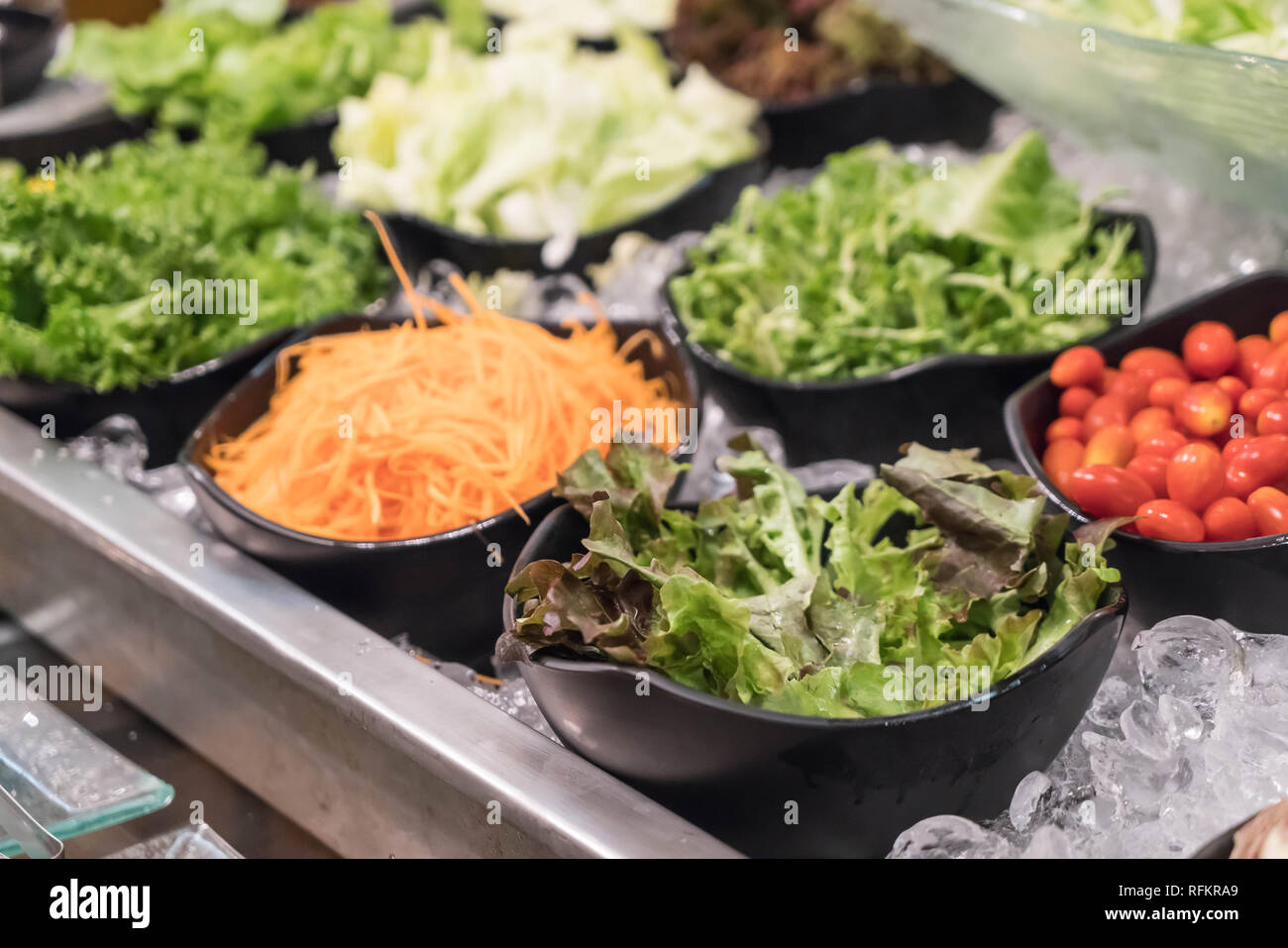 Salad bar container hi-res stock photography and images - Alamy