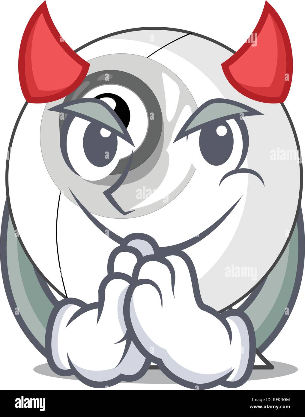 Devil webcam is isolated with the cartoons vector illustration Stock ...