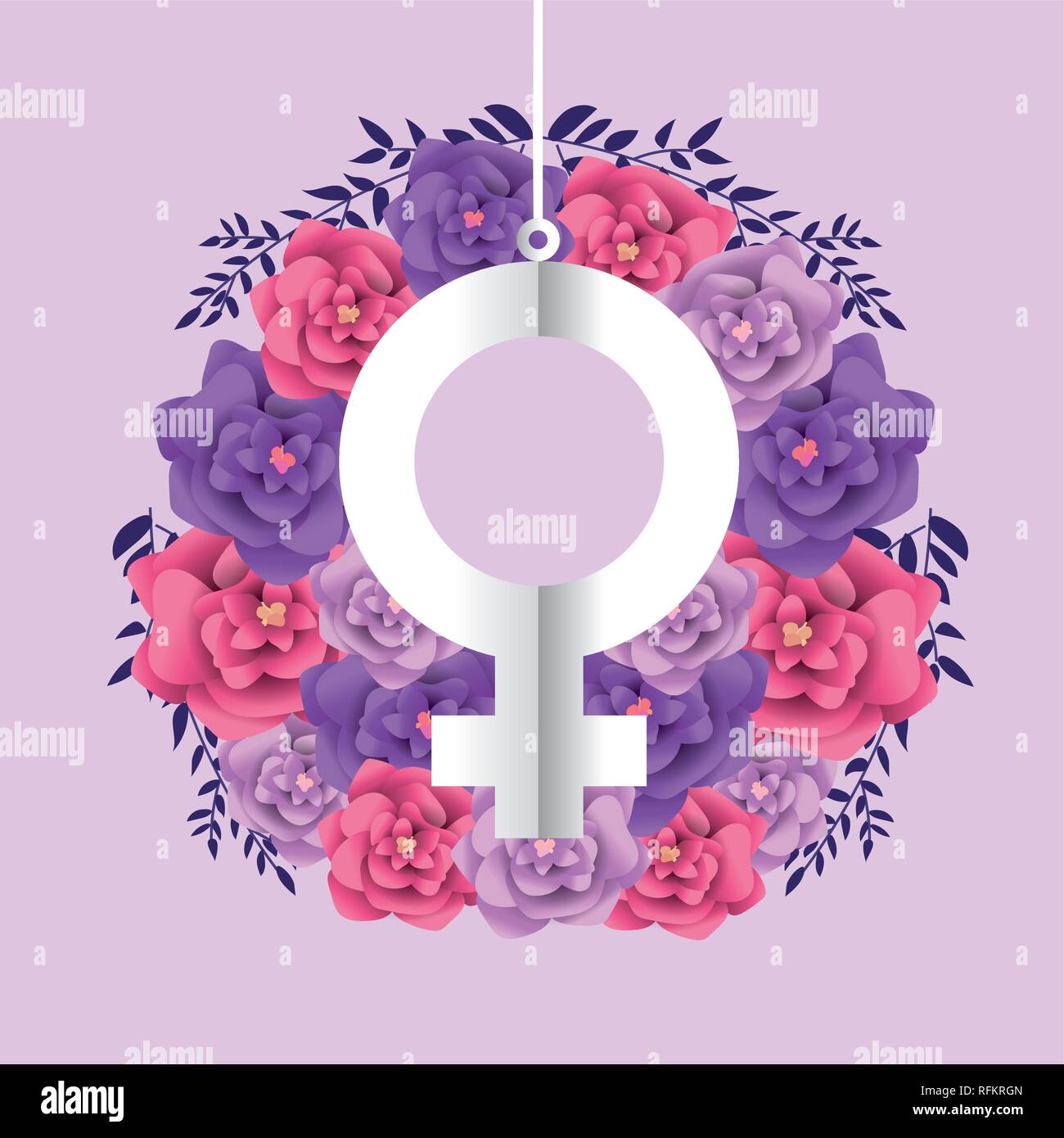 women sign with roses to celebration event Stock Vector Image & Art - Alamy