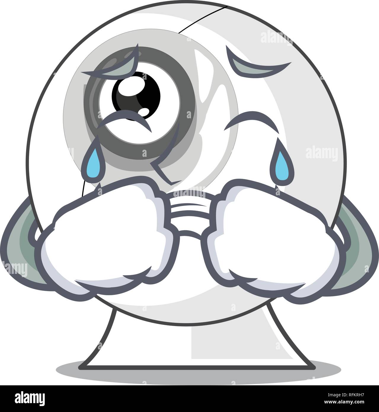 Crying webcam is isolated with the cartoons vector illustration Stock ...