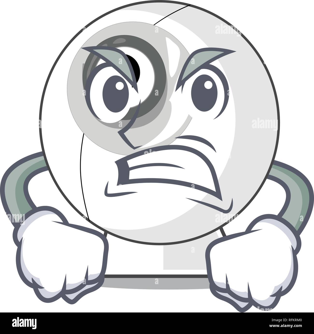 Angry webcam is isolated with the cartoons vector illustration Stock ...