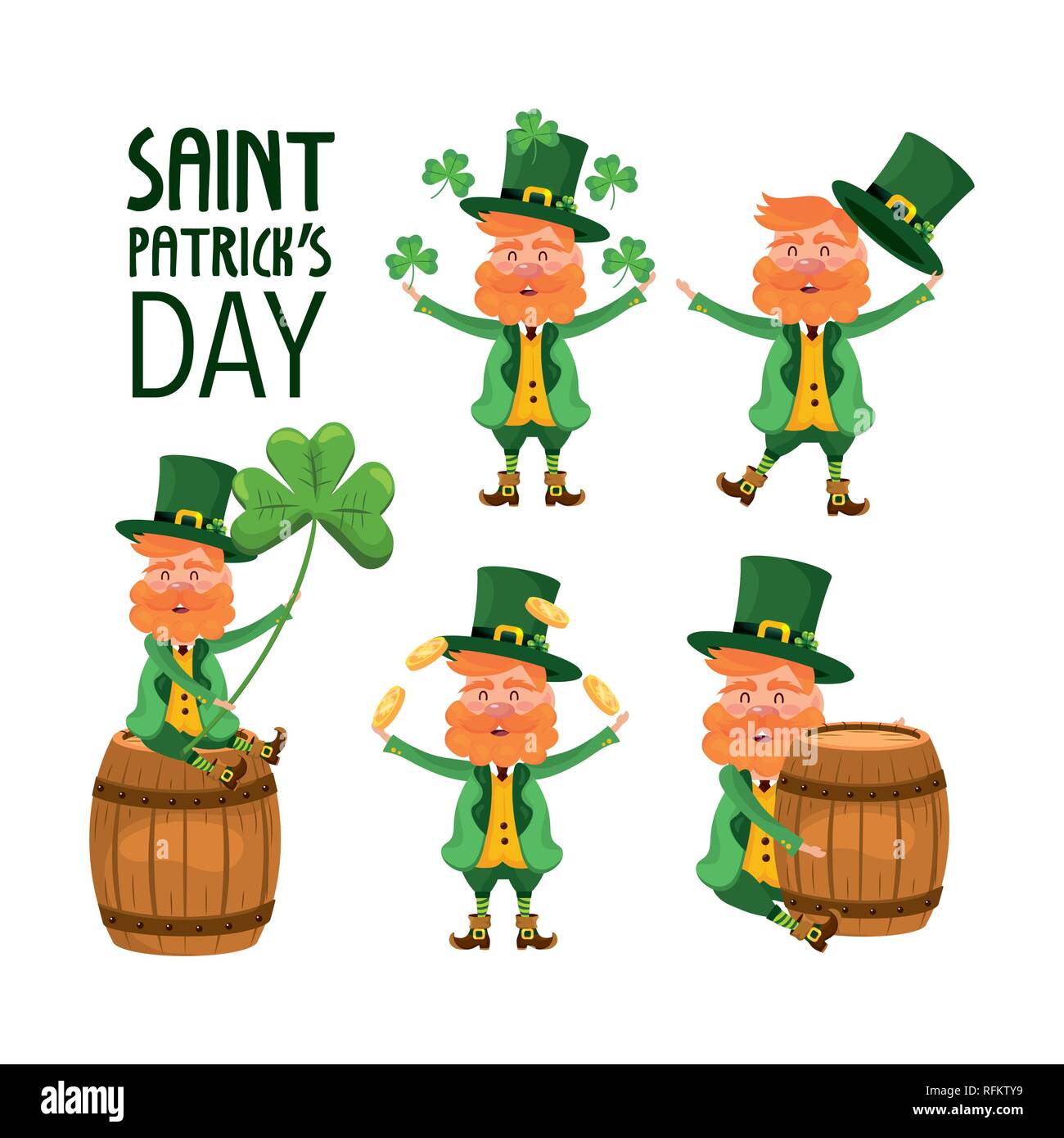 Golden barrels Stock Vector Images - Alamy