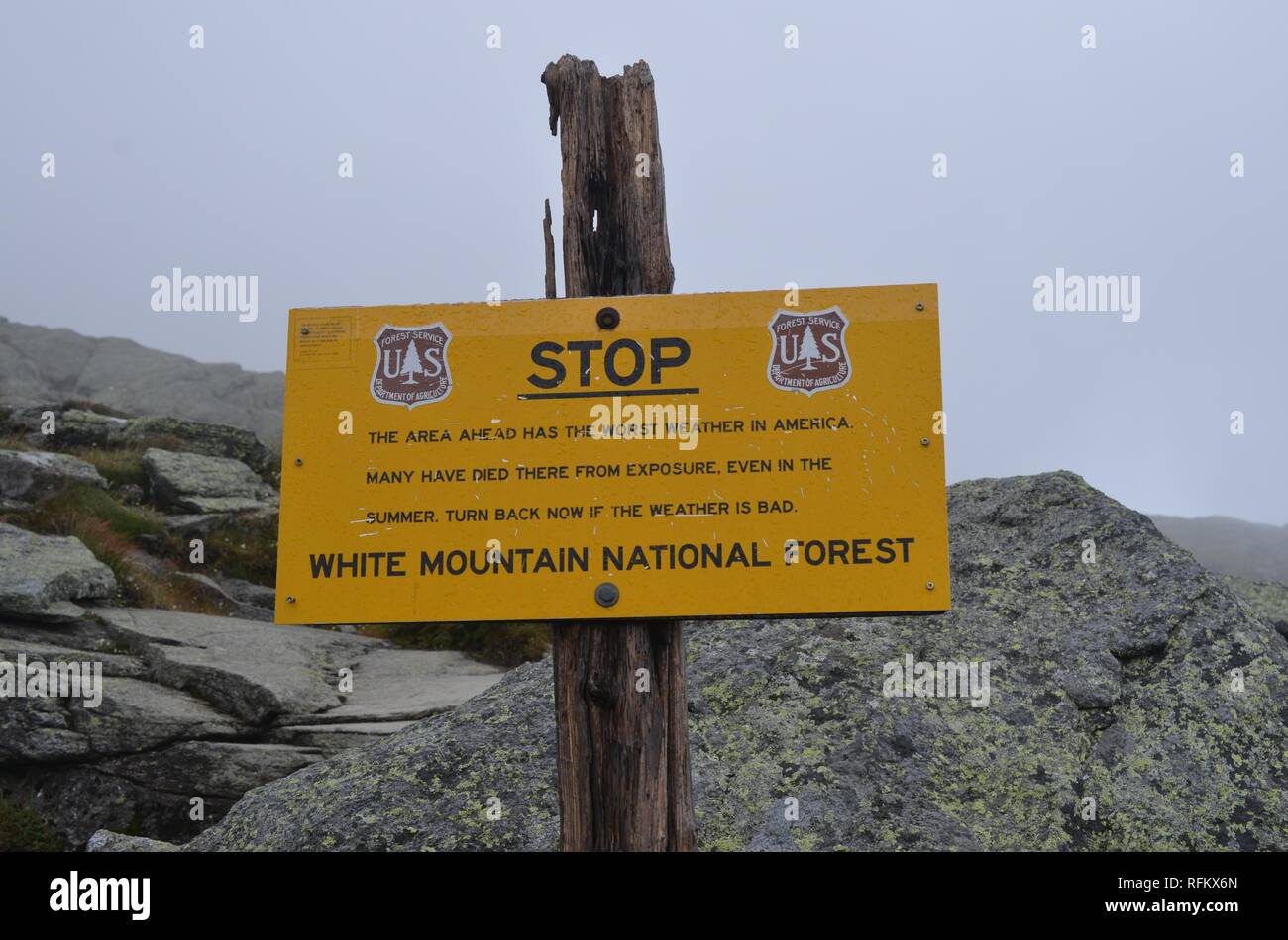 Warnings hikers hi-res stock photography and images - Alamy