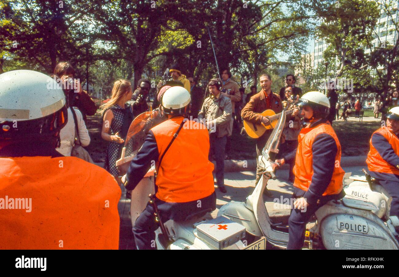 During the 1971 May Day Protests against the Vietnam War, protesters in ...