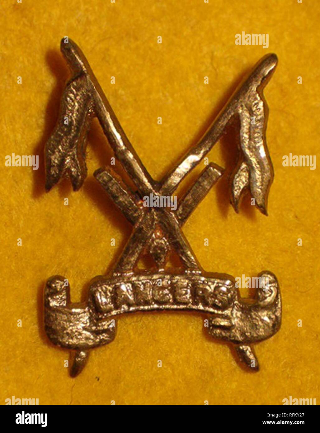 Badge of 15th Lancers Stock Photo - Alamy