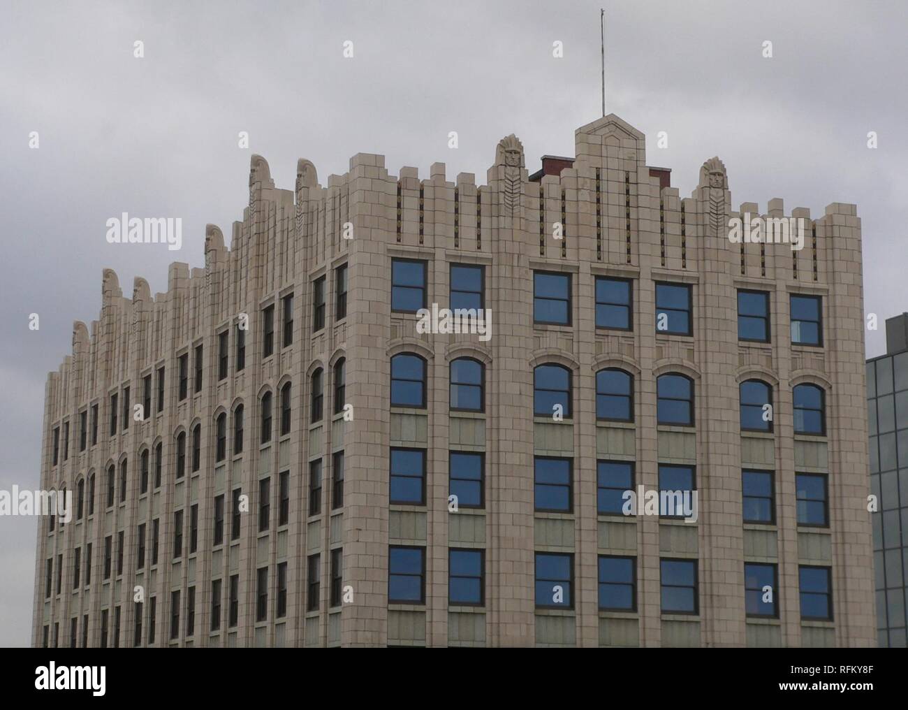 Badgerow Bldg upper from NE 1 Stock Photo - Alamy