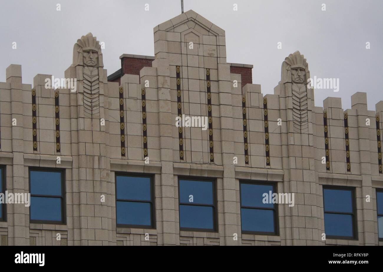 Badgerow Bldg upper N side 1 Stock Photo - Alamy