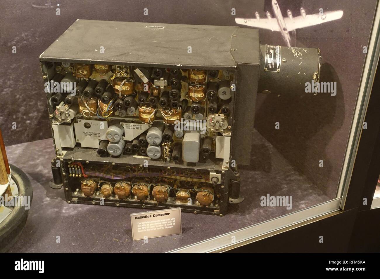 Ballistics computer for APG-25 gun aiming radar, part of the APQ-35 radar system Stock Photo - Alamy