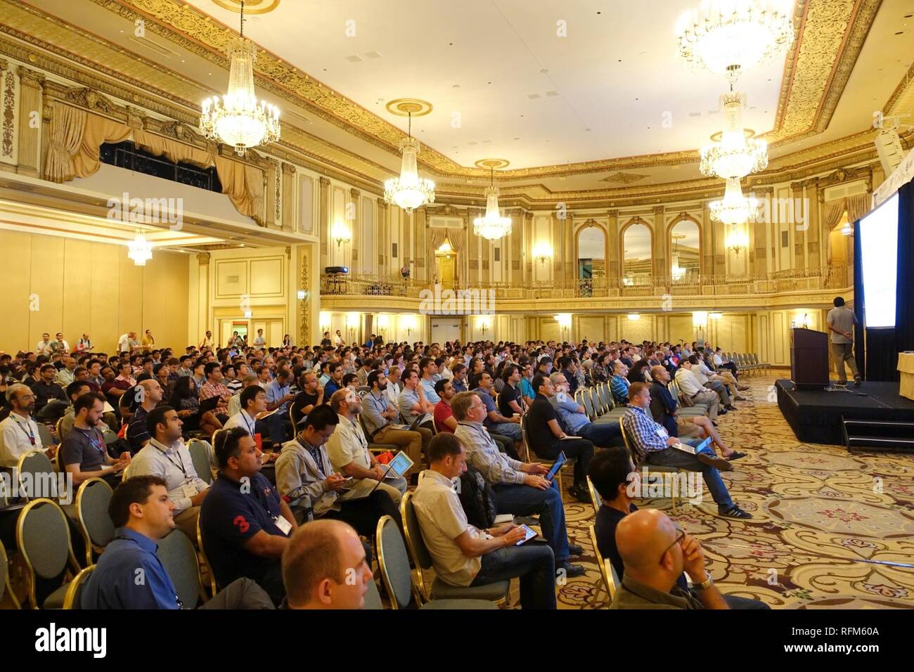 Ballroom - Palmer House Hilton Hotel - Chicago, Illinois, USA Stock ...