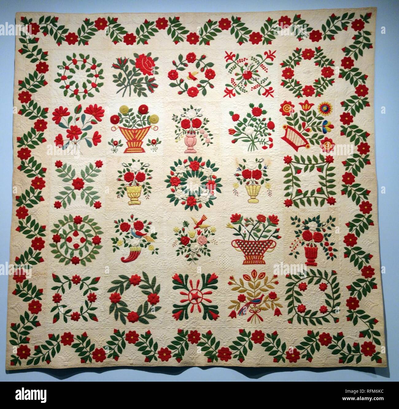 Baltimore Album Quilt, by Martha, May, and Margaret Riley, Baltimore ...