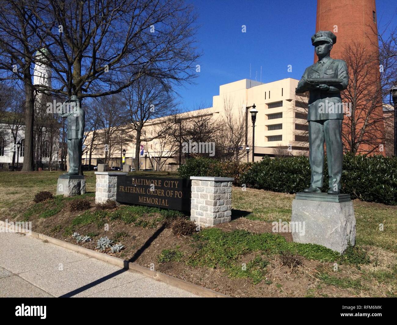 Baltimore City Fraternal Order of Police Memorial, Baltimore, MD ...