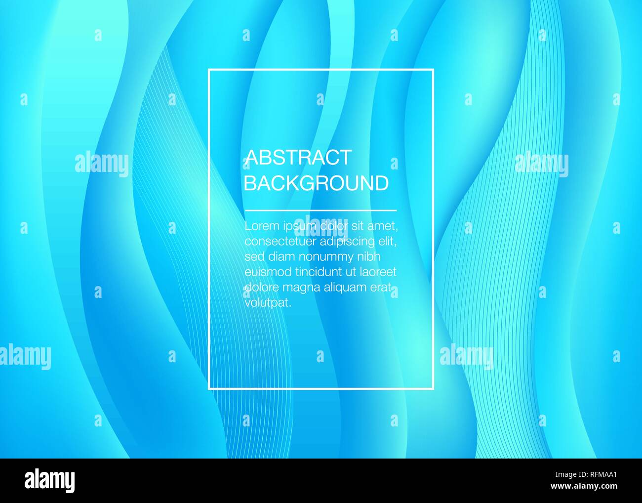 Blue abstract background with vertical waves. Vector illustration Stock ...