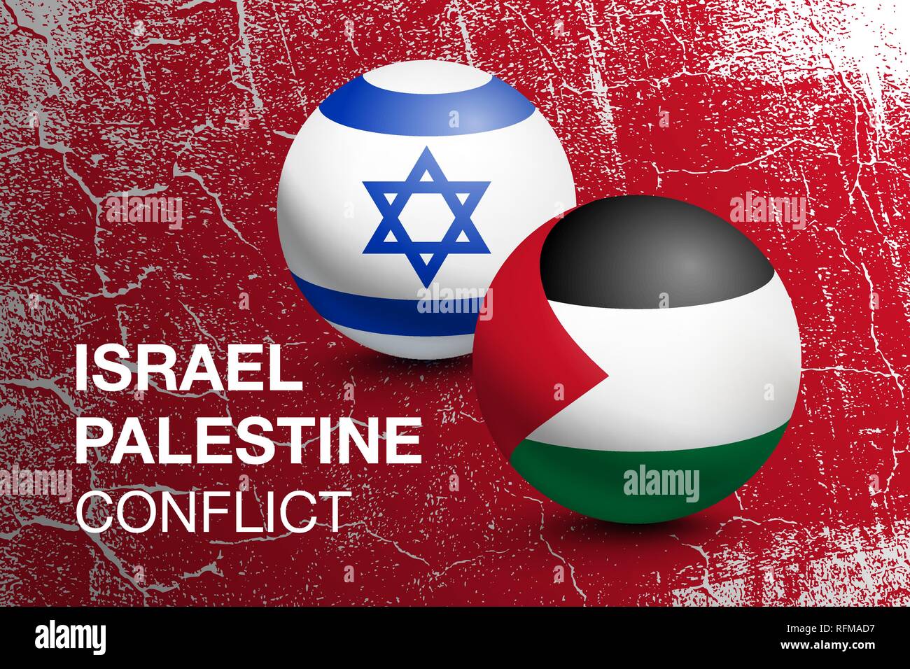 Israeli and palestinian conflict Stock Vector Images - Alamy