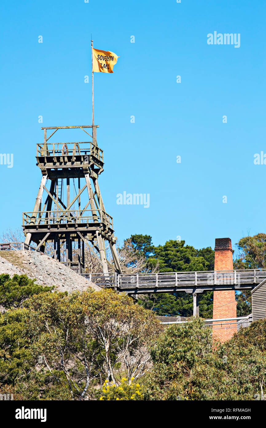 Sovereign Hill depicts the early gold rush days in Ballarat of the 1850 ...