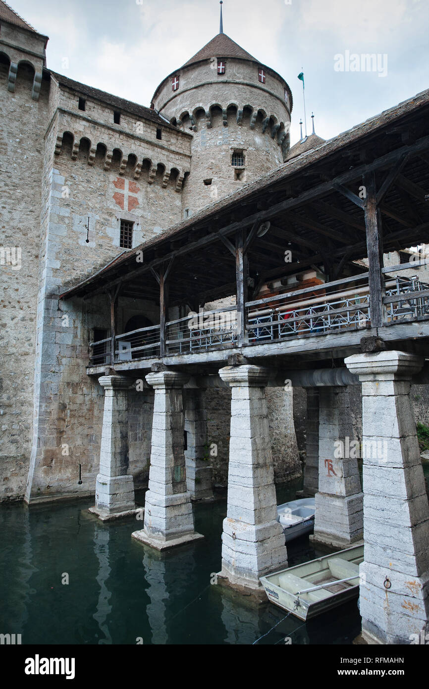 Entrance to Chillon Castle in Montreux, Switzerland Stock Photo - Alamy