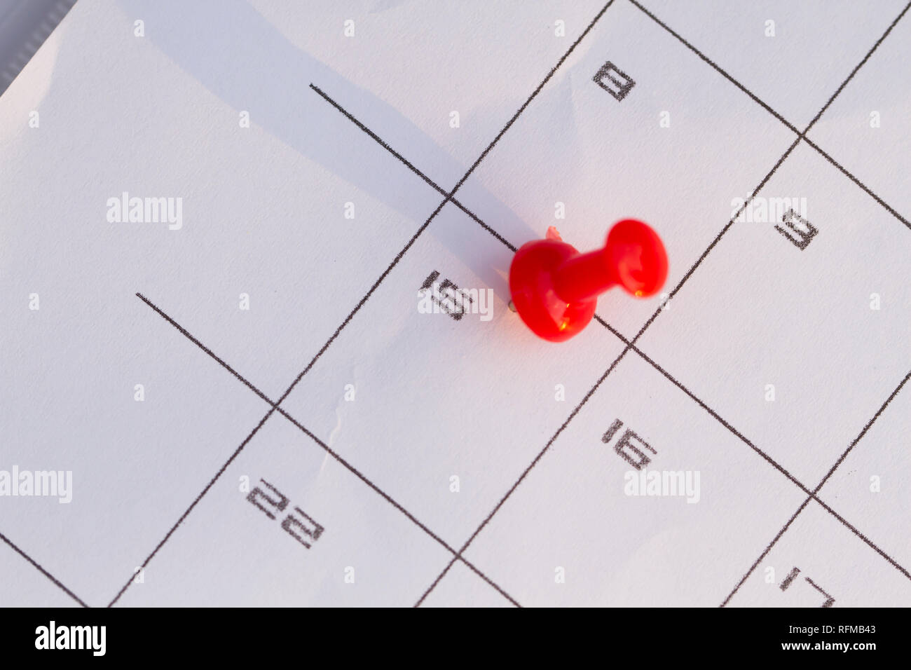 Date marking, important day Stock Photo - Alamy