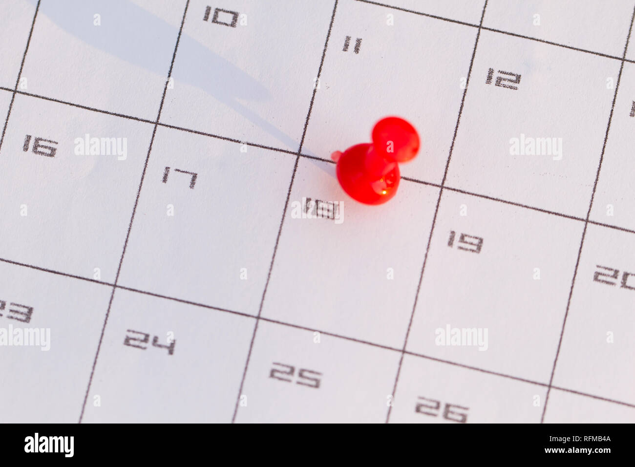 Date marking, important day Stock Photo - Alamy