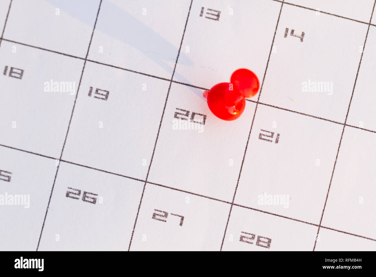 Date marking, important day Stock Photo - Alamy