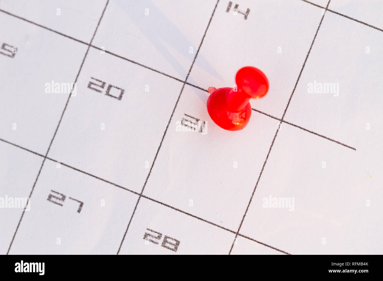 Date marking, important day Stock Photo - Alamy