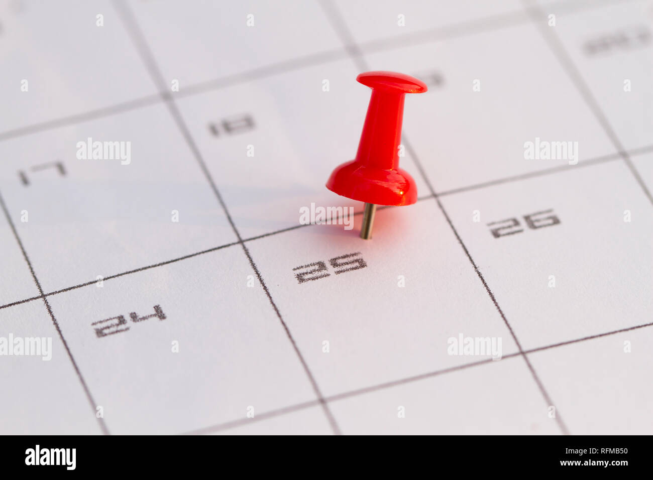 Date marking, important day Stock Photo - Alamy
