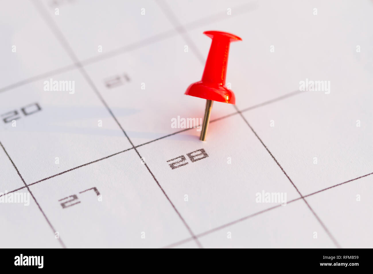 Date marking, important day Stock Photo - Alamy
