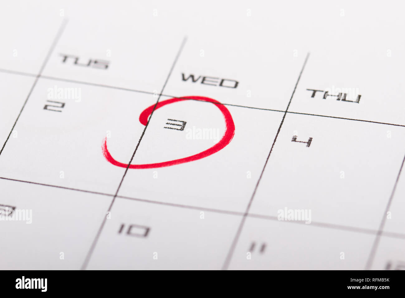 Date marking, important day Stock Photo - Alamy