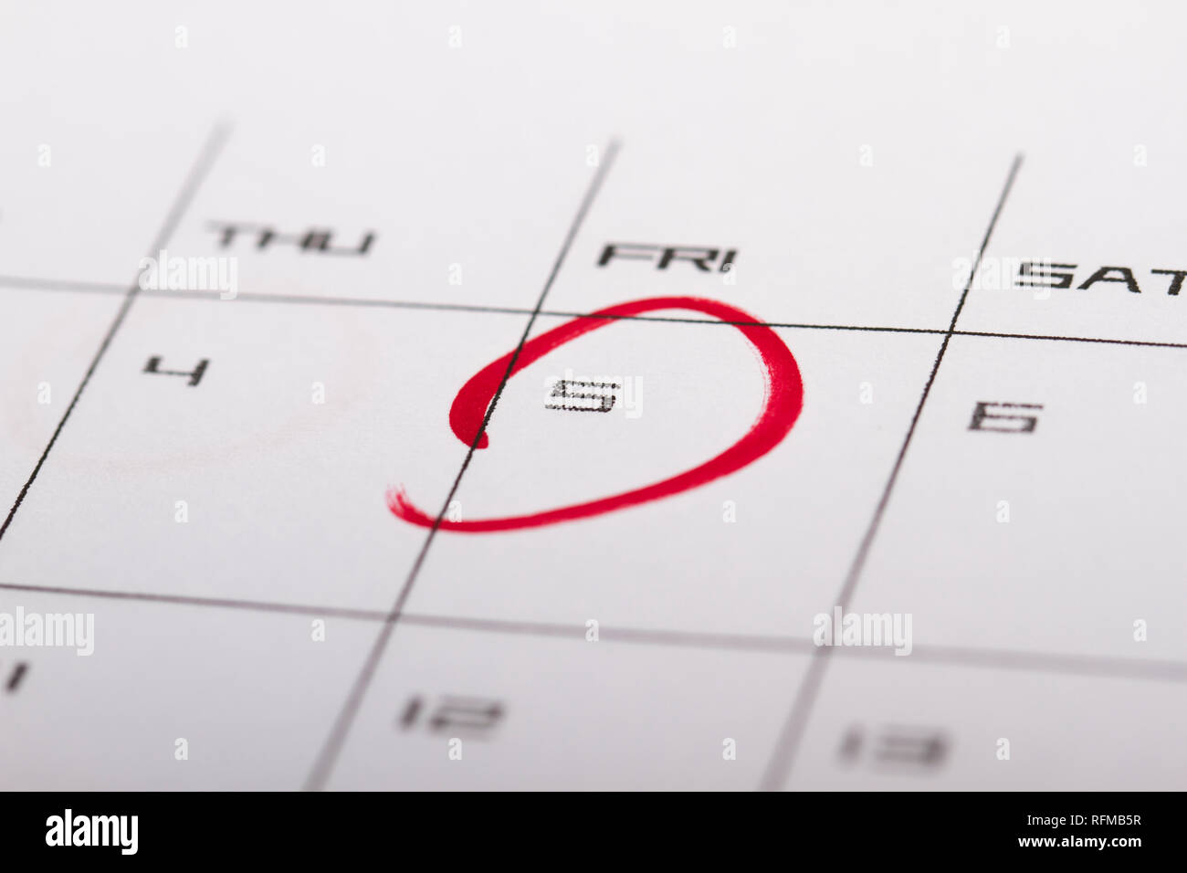 Date marking, important day Stock Photo - Alamy