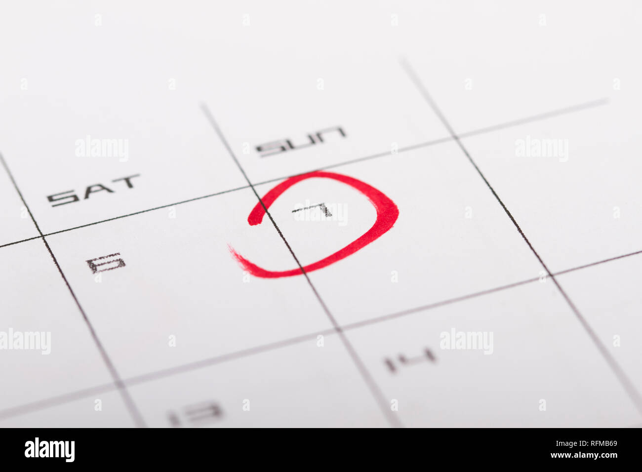 Date marking, important day Stock Photo - Alamy