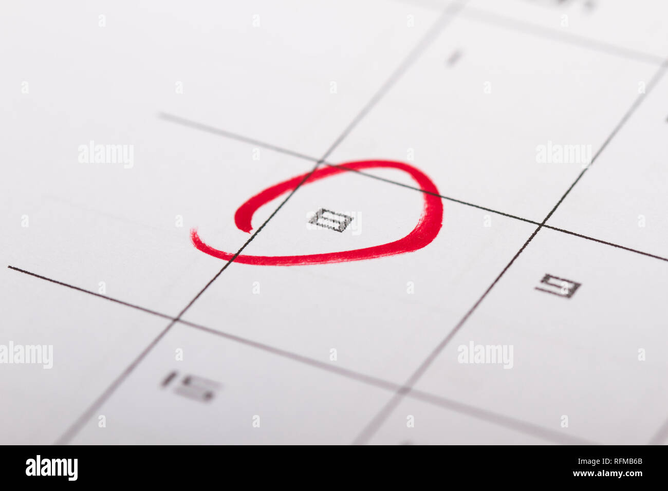 Date marking, important day Stock Photo - Alamy