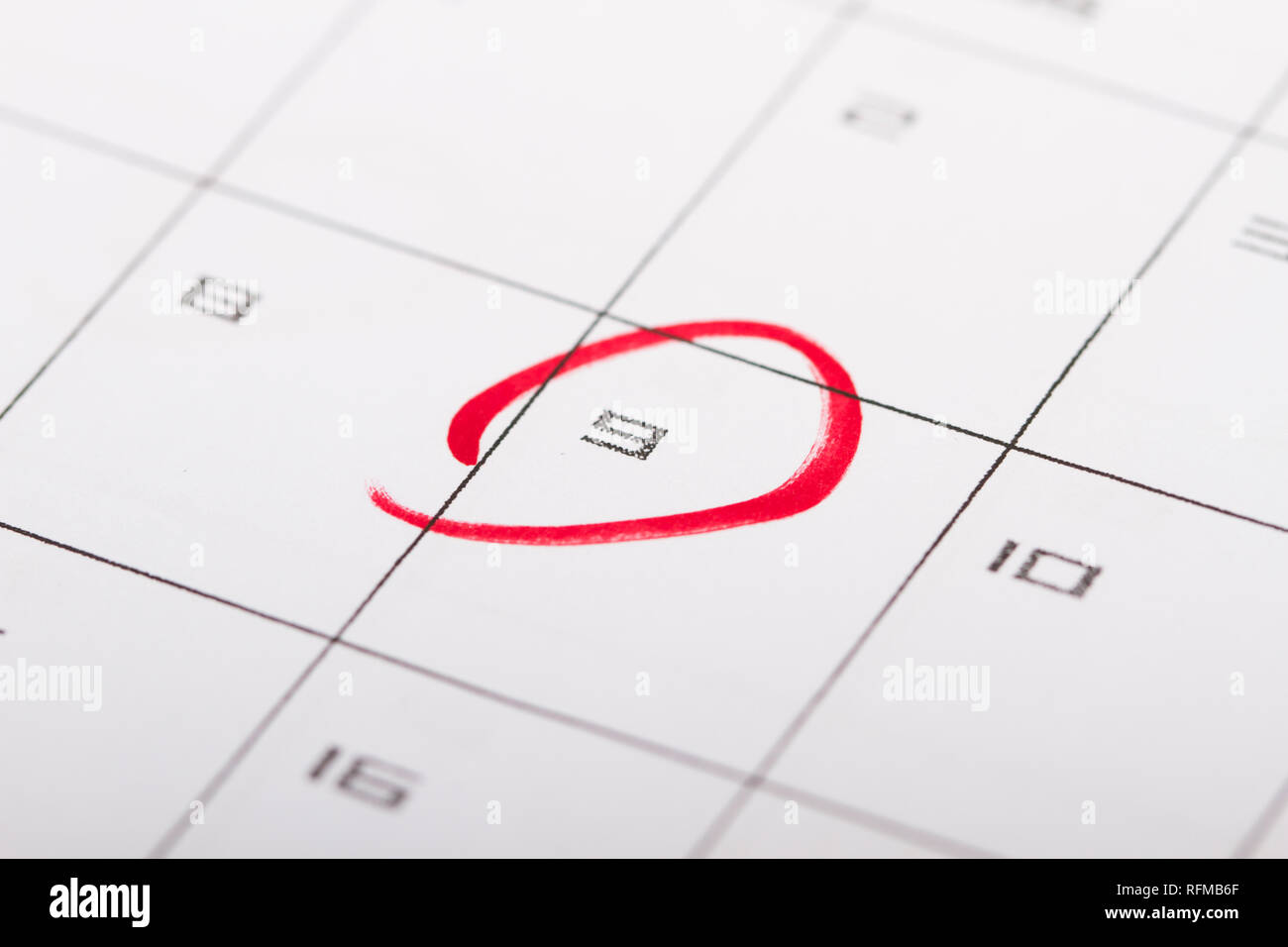 Date marking, important day Stock Photo - Alamy