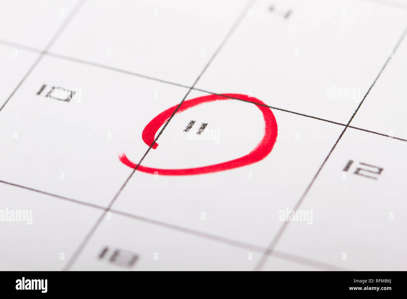 Date marking, important day Stock Photo - Alamy