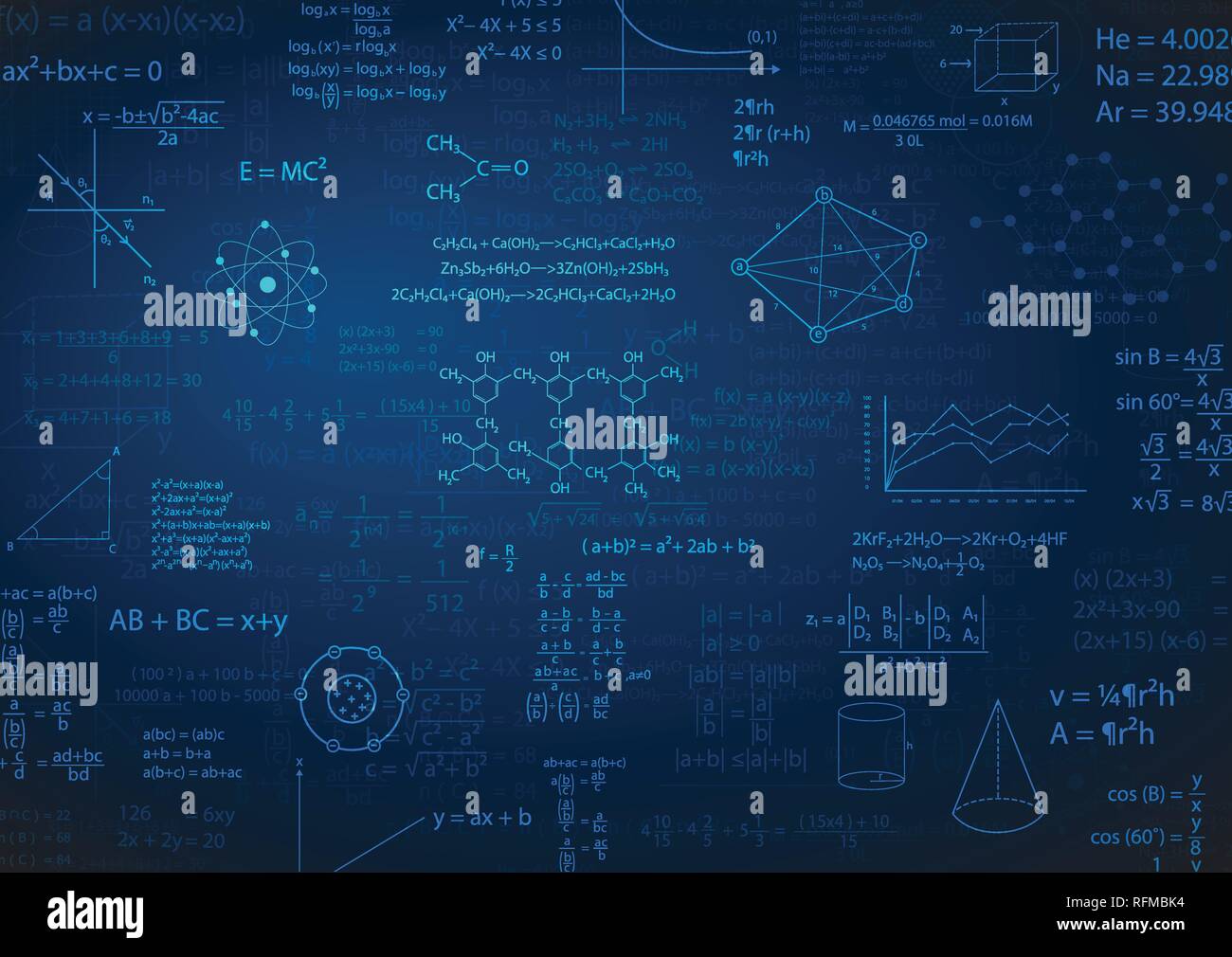 math formula or education background vector illustration Stock Vector ...
