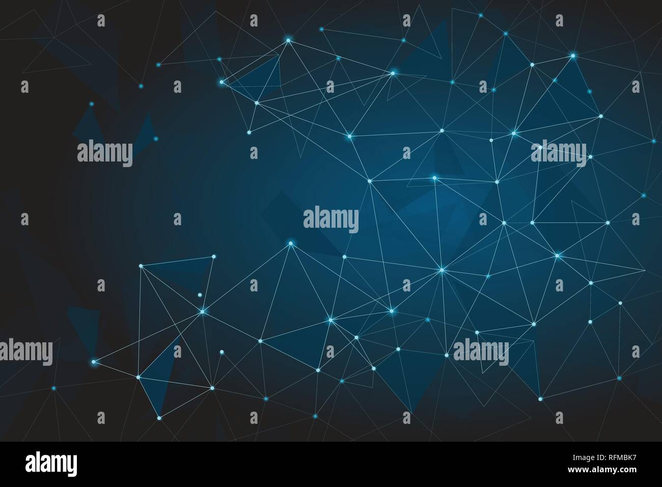 Blue technology abstract background with space vector illustration ...