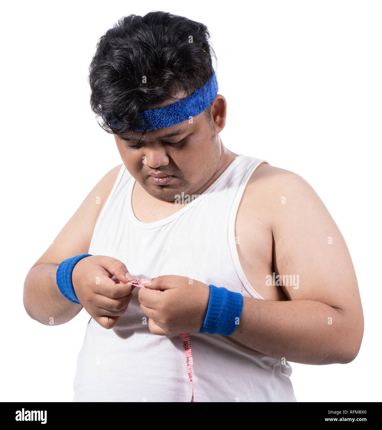 Man overweight chest hi-res stock photography and images - Alamy