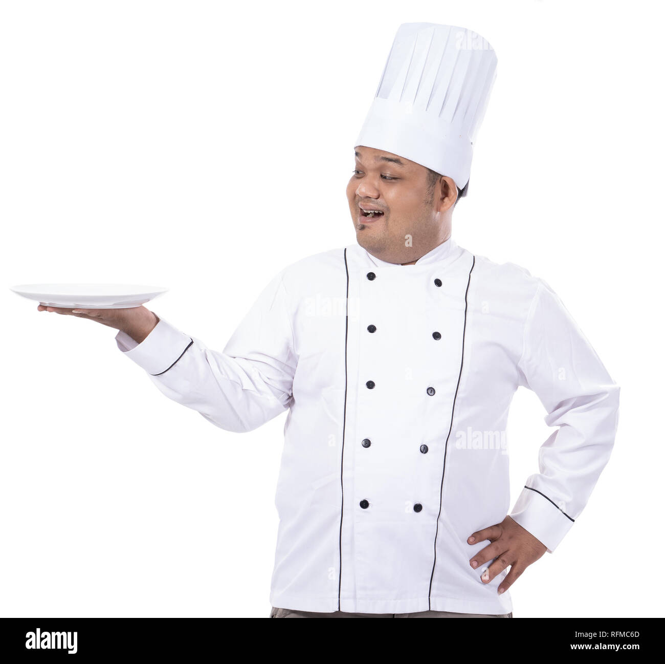 Man serves plate hi-res stock photography and images - Alamy