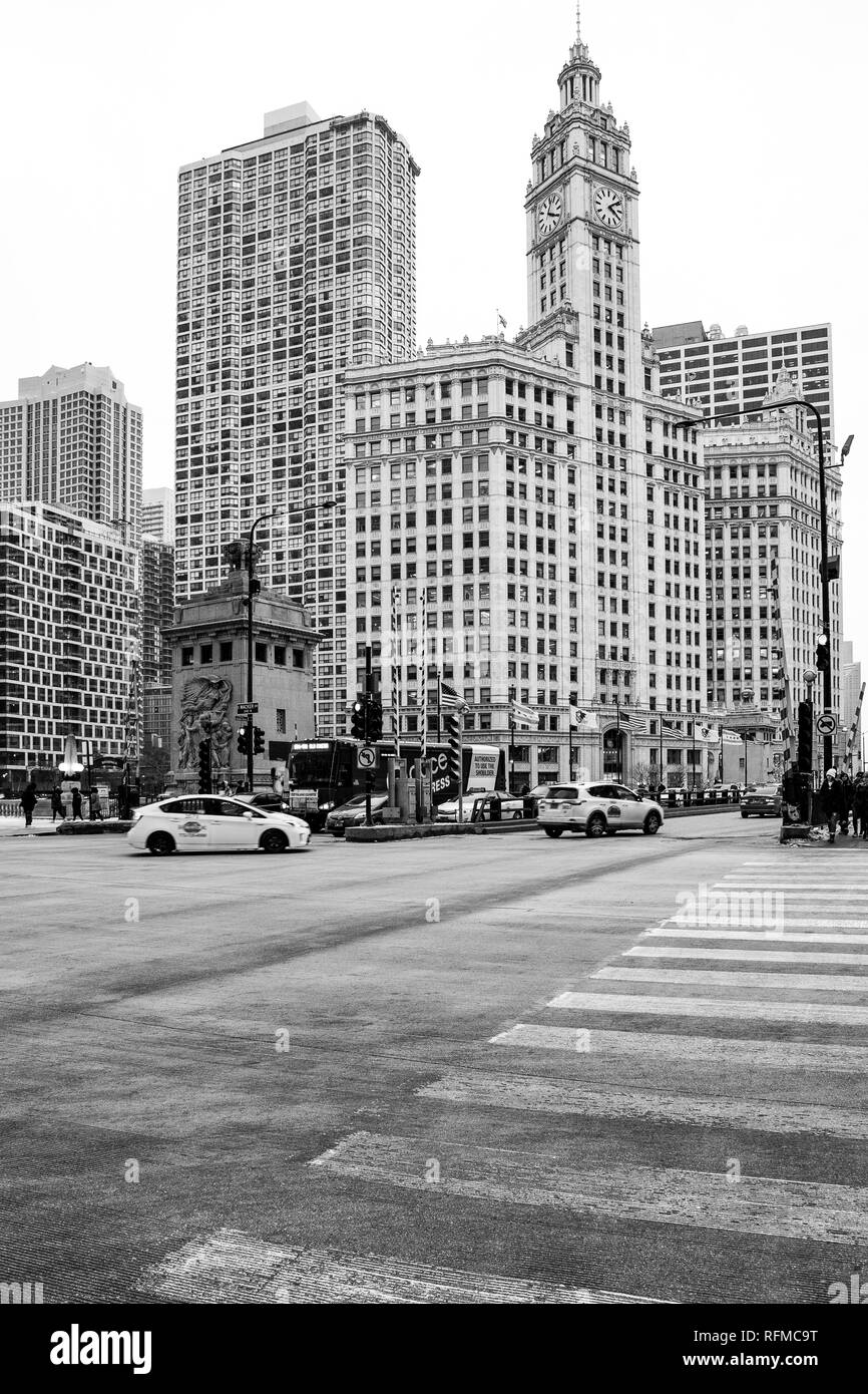 Winter in Chicago Stock Photo - Alamy