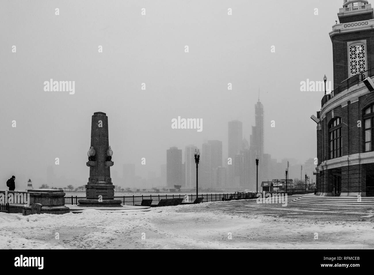 Winter in Chicago Stock Photo - Alamy