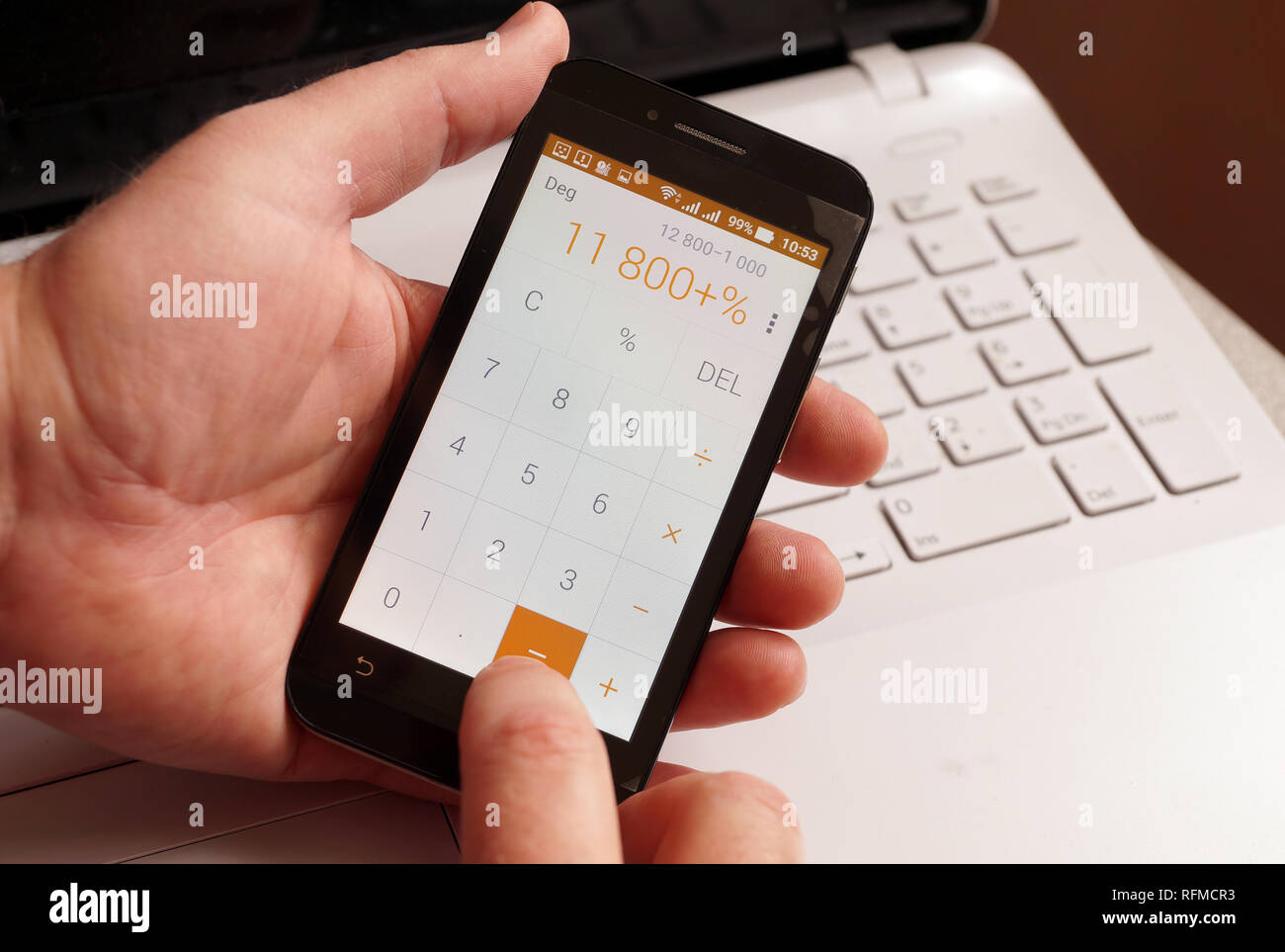 Calculate losses hi-res stock photography and images - Alamy