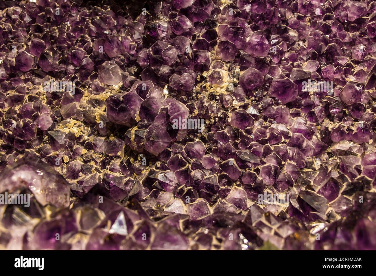 Amethyst geode mineral specimen. Violet texture from Natural Amethyst ...