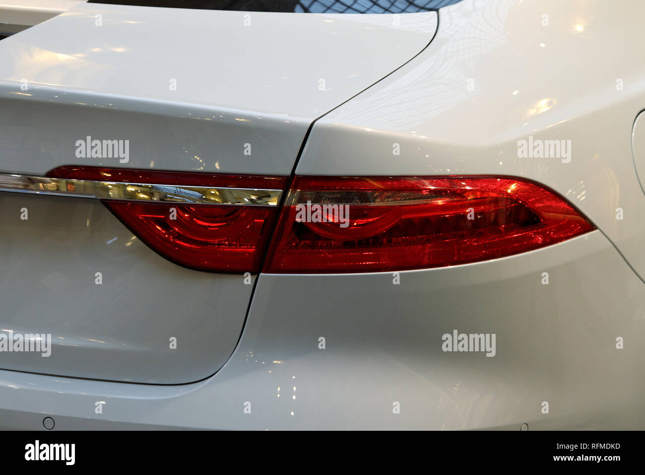 Rear headlight of a modern car Stock Photo - Alamy