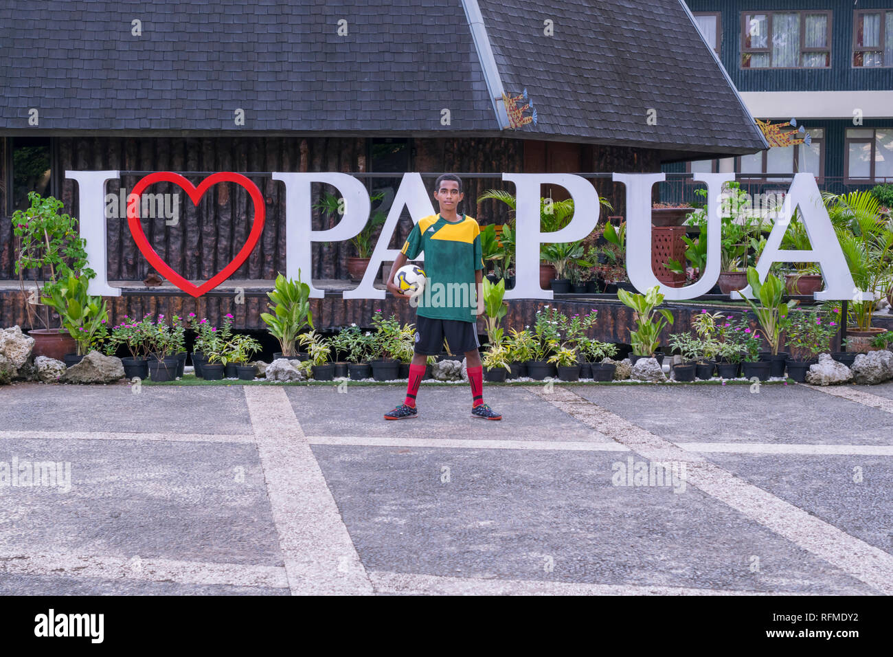 8.39, Papuan Boy, IndonesianBook Stock Photo - Alamy