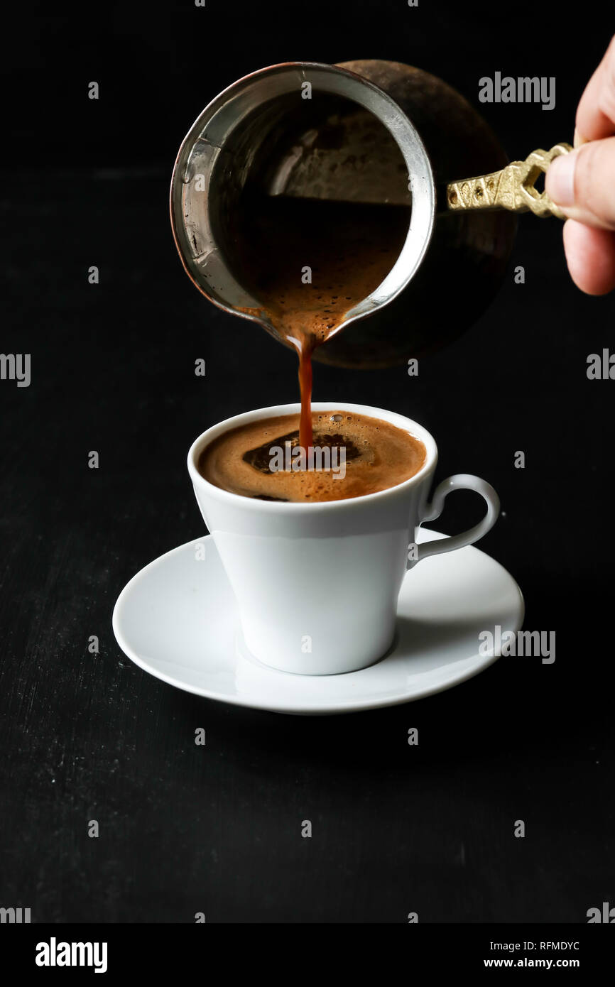 Traditional turkish coffee pot hi-res stock photography and images - Alamy