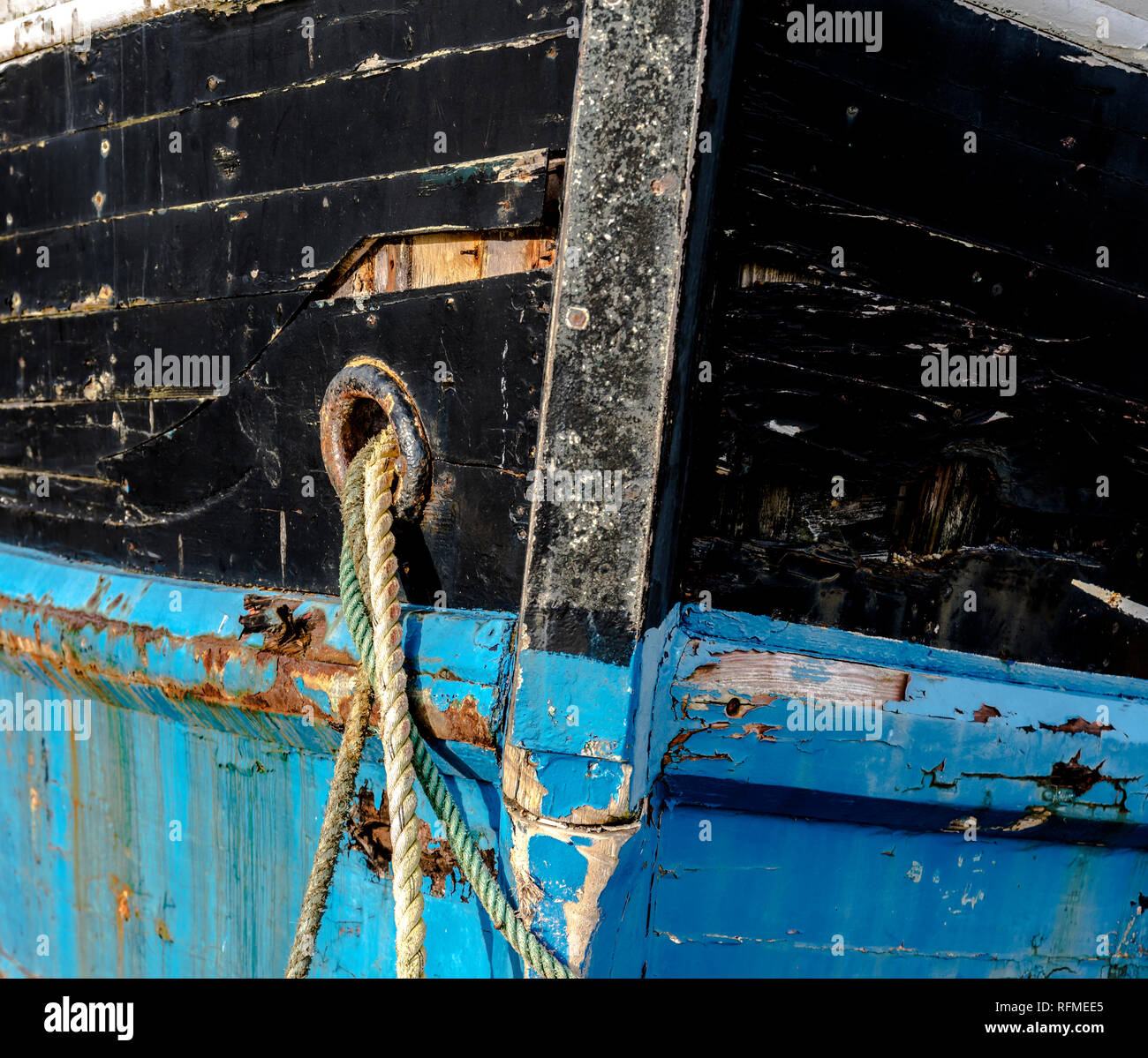 Old rusty fishing trawler hi-res stock photography and images - Alamy