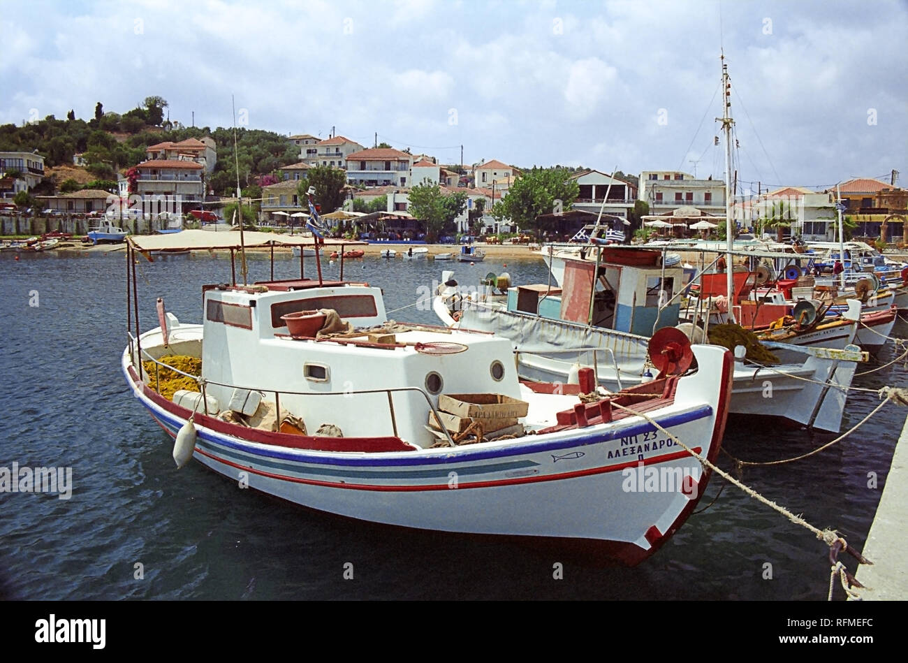 The harbour at Finikoúnda, Messinian Peninsula, Greece Stock Photo - Alamy