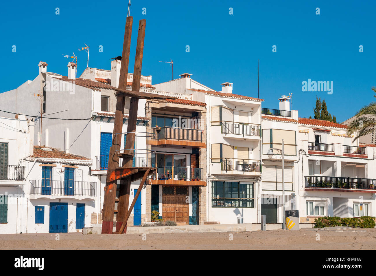 maritime neighborhood, promenade, beach, Sant Salvador, El Vendrell ...