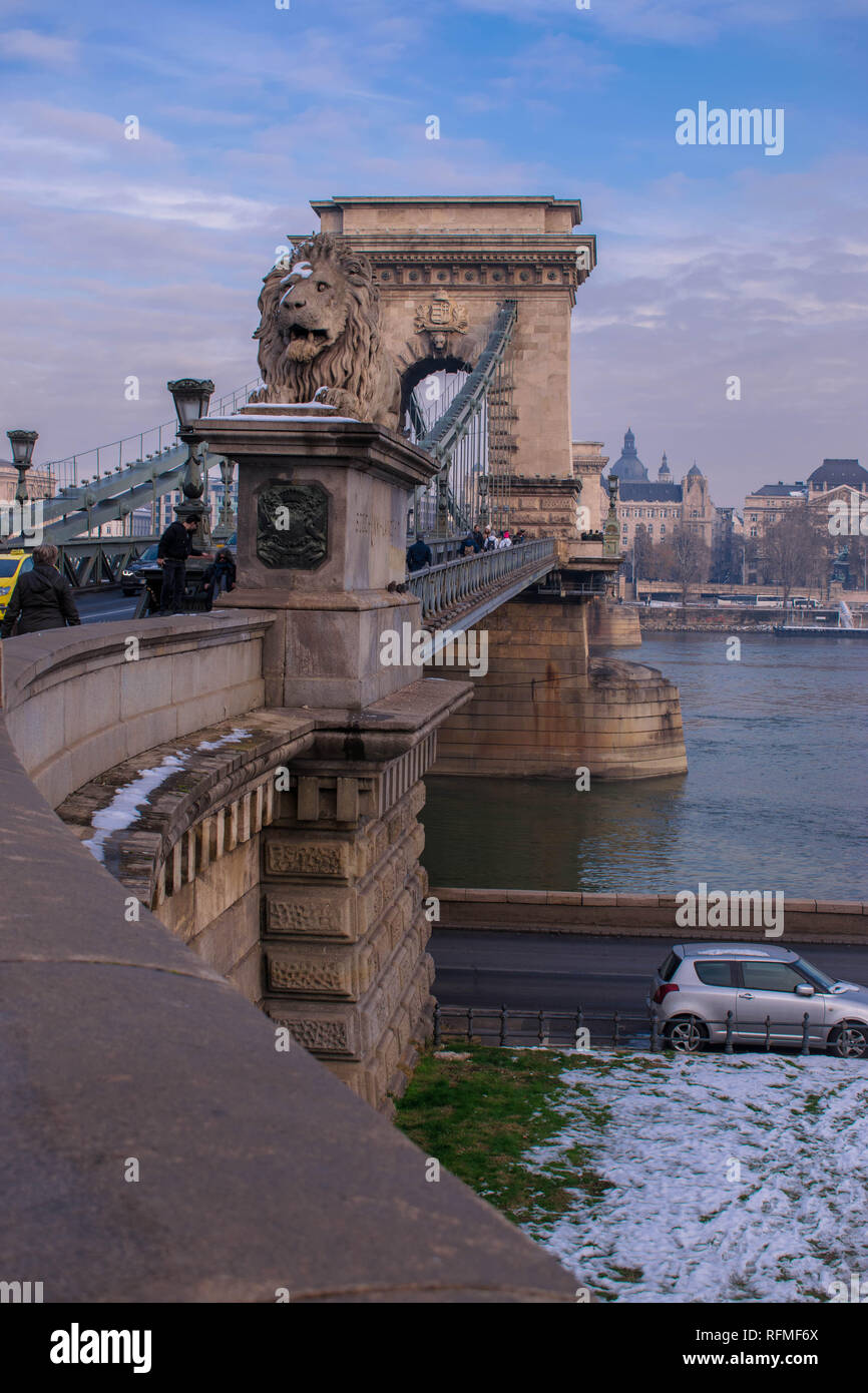 chain bridge in Budapest Stock Photo - Alamy